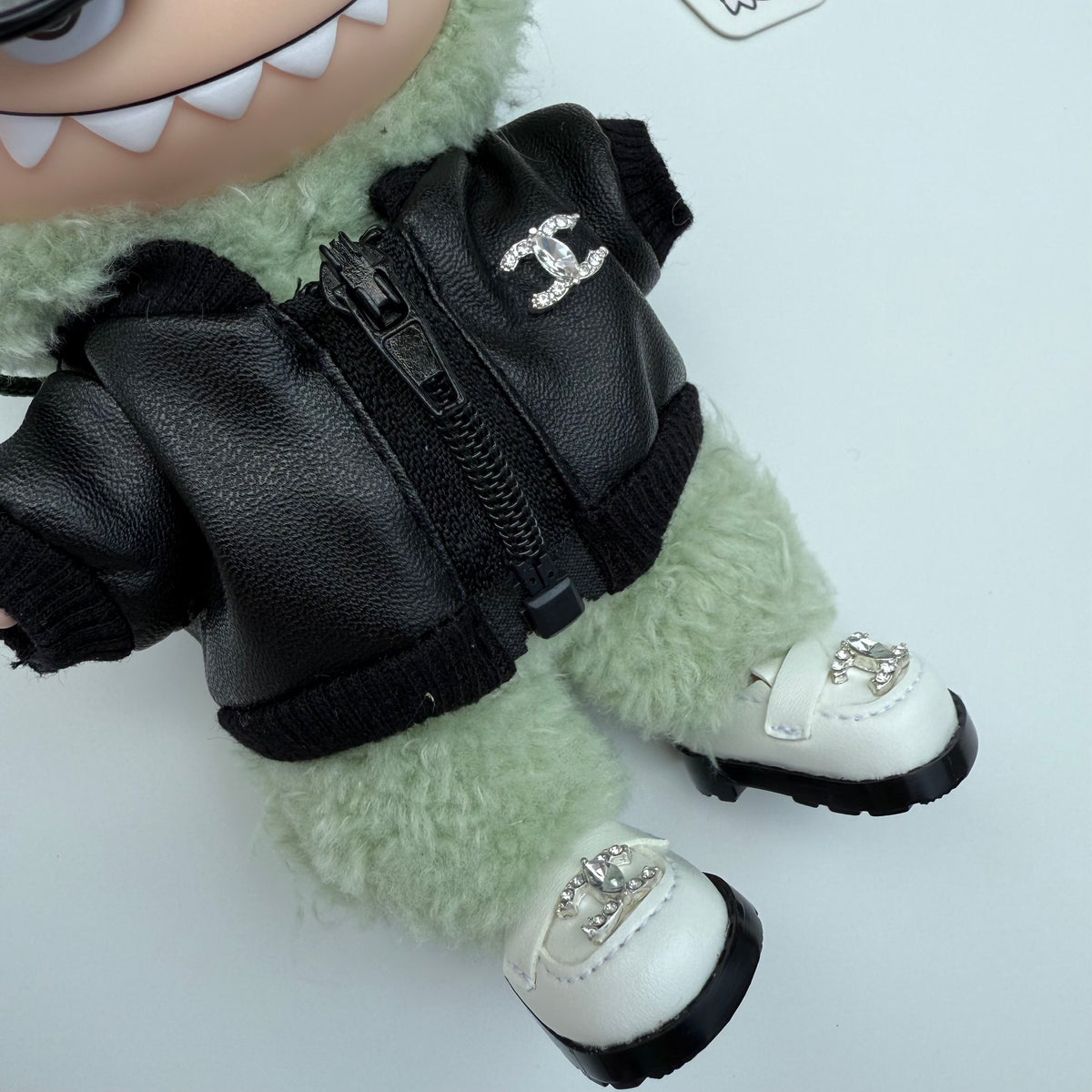 ‘LEATHER JACKET’ GREEN GRAPE BOOM BESPOKE LABUBU – Boom Bespoke