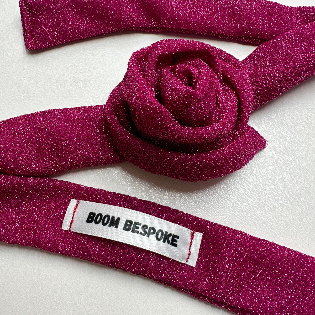 PINK GLITTER ROSE CHOKER BY BOOM BESPOKE – Boom Bespoke